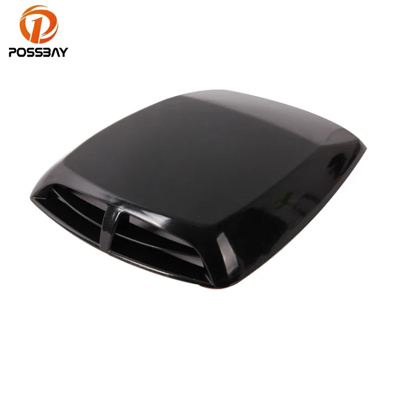 POSSBAY-Car-Side-Intake-Decorative-Outlet-Air-Intake-Hood-Flow-Black ...