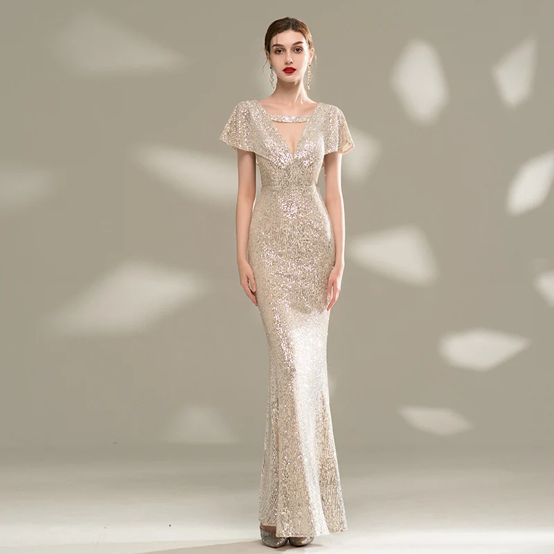 Robe-de-soir-e-sir-ne-longue-pour-femmes-robes-l-gantes-robe-de-Rhde ...