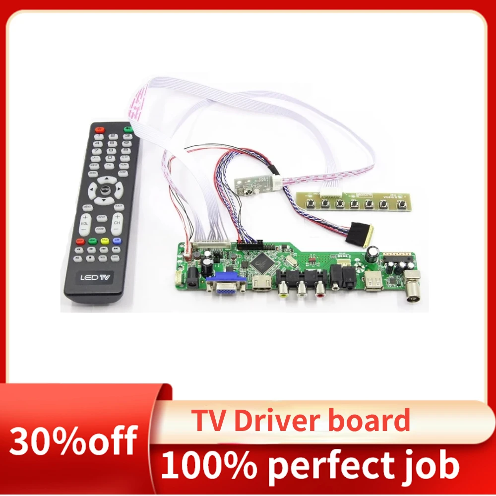 New-Control-Board-Monitor-Kit-for-B156XW02-V2-HW4A-TV-HDMI-VGA-AV-USB ...