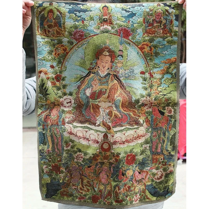 Rare-Tibet-Buddhism-Cloth-Silk-Guru-Padmasambhava-Rinpoche-Buddha ...