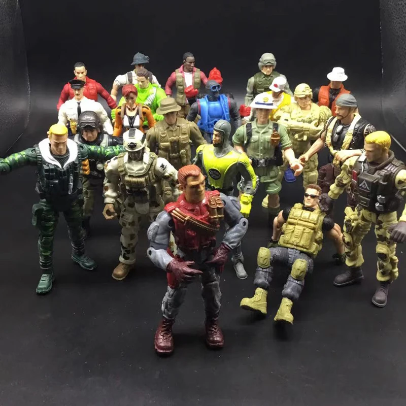3-75-Soldier-Farmer-Worker-Military-Police-Action-Figure-Rare-Limited ...