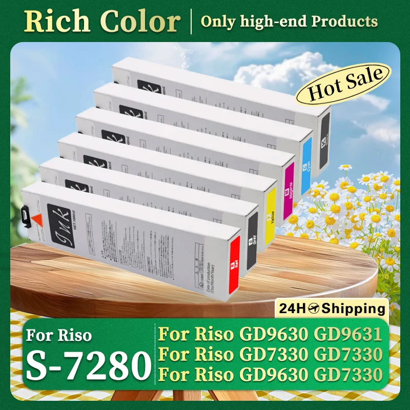 S-7280/7281/7282/7283/7284UA Compatible Ink Cartridge For Riso Comcolor ...