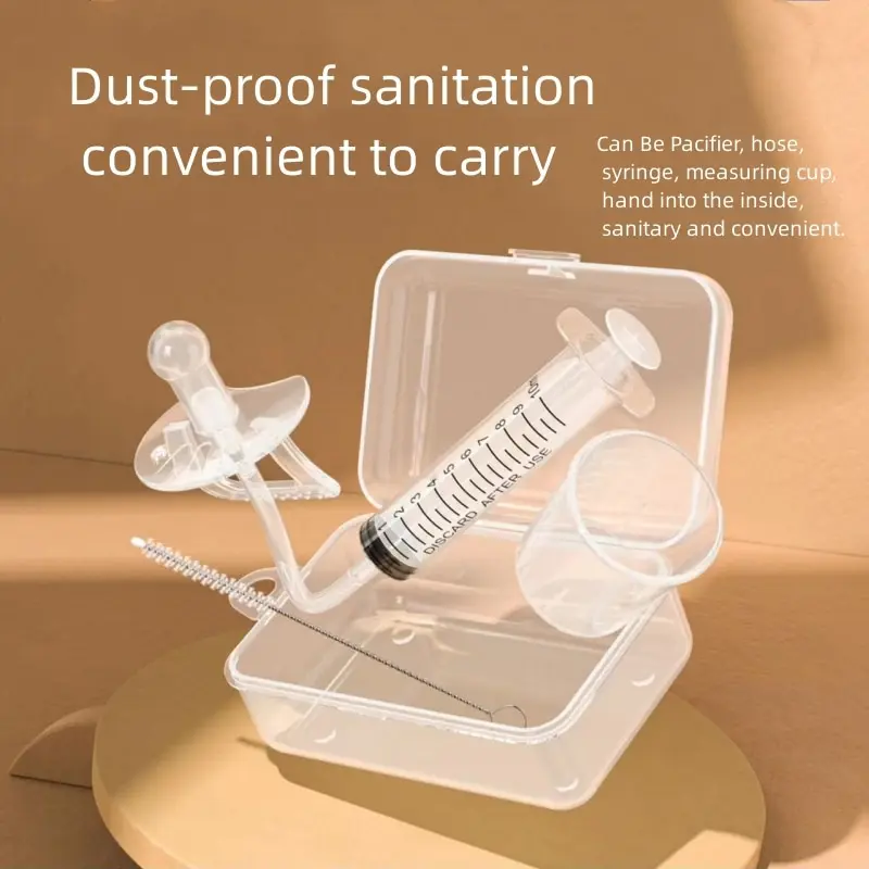6pcs-Baby-Pacifier-Medicine-Dispenser-Kit-10ml-Oral-Feeding-Syringe ...