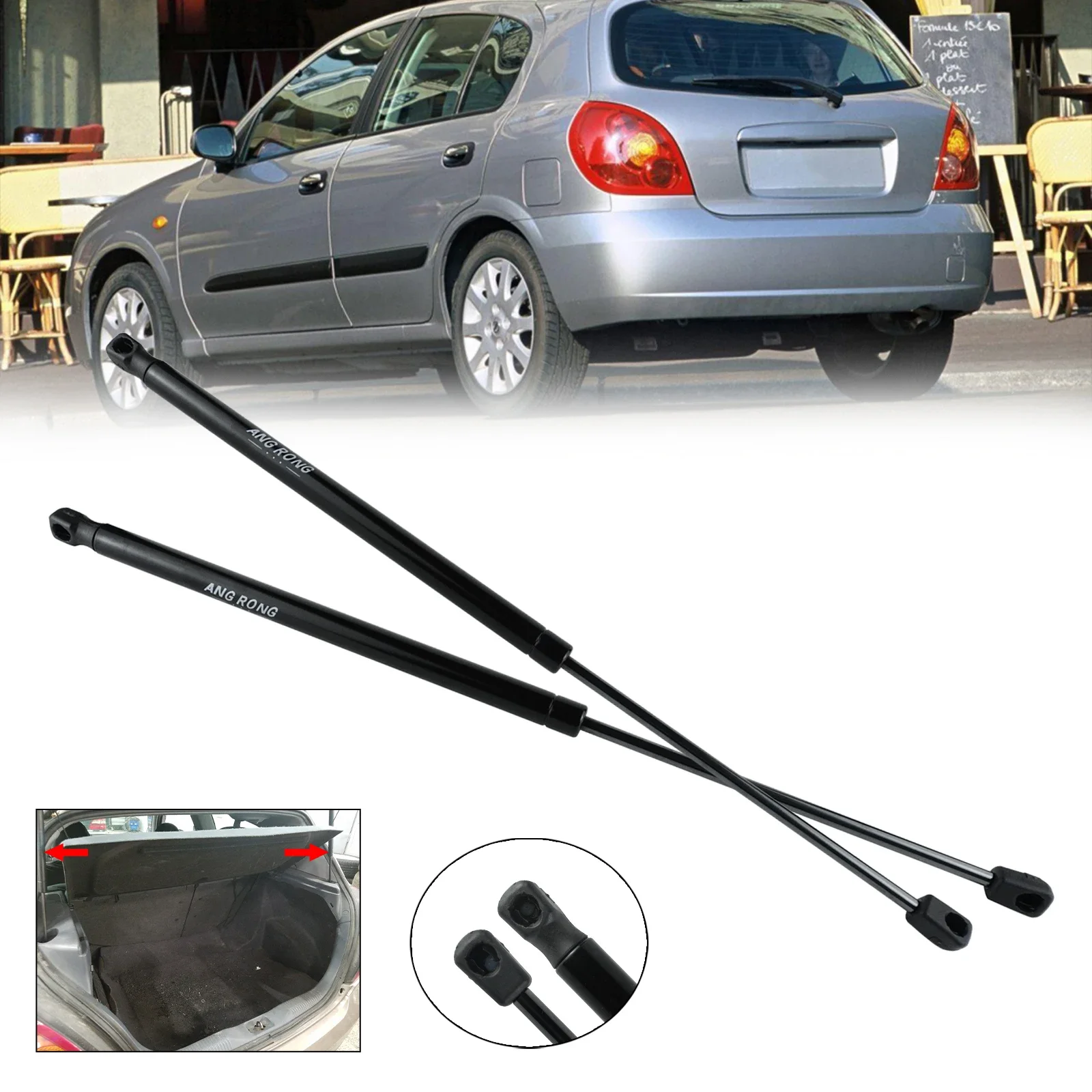 Rear Tailgate Boot Trunk Gas Struts For Nissan Almera ll N16 2000-2006 ...