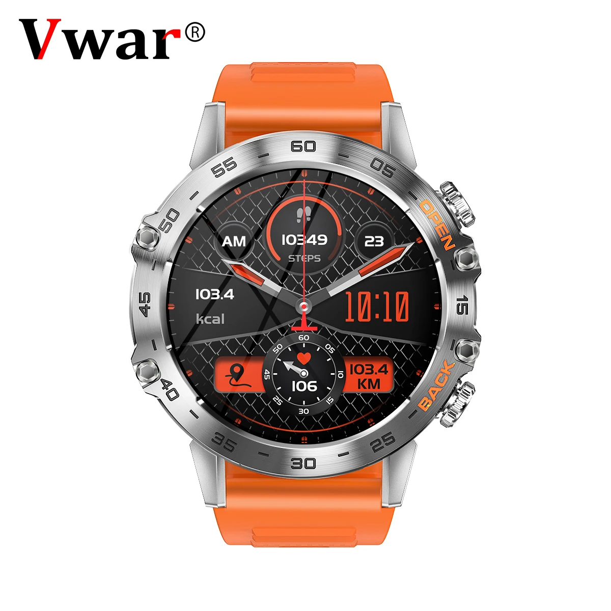 VWAR-reloj-inteligente-Falcon-para-hombre-accesorio-de-pulsera-resistente-con-Bluetooth-llamadas ...