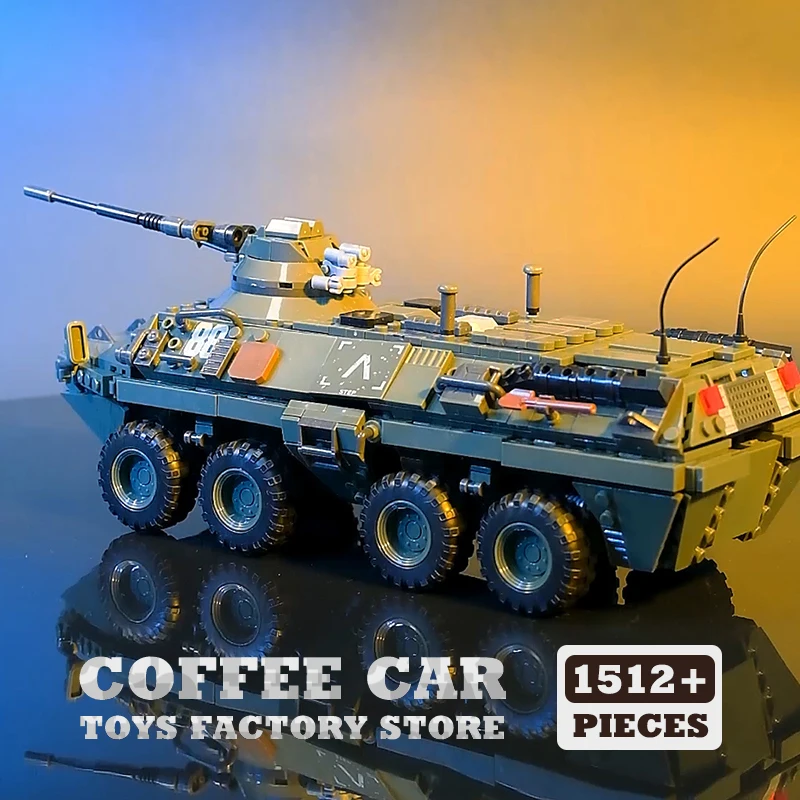 Militar-Stryker-Armored-Cars-Building-Blocks-Main-Battle-Tank-Modelo-de ...