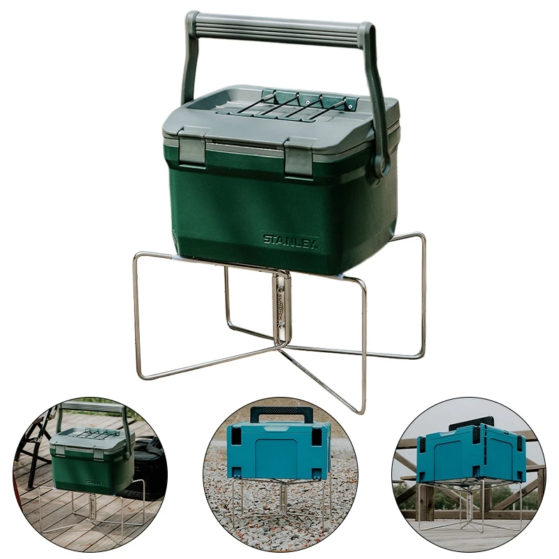 Outdoor-Folding-Camping-Box-Stand-Portable-Folding-Ice-Box-Holder-for ...