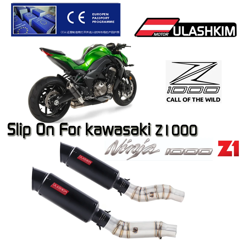 Slip On For kawasaki Z1000 Z1000J/R Ninja1000 Z 1000 Z1 Single Side ...