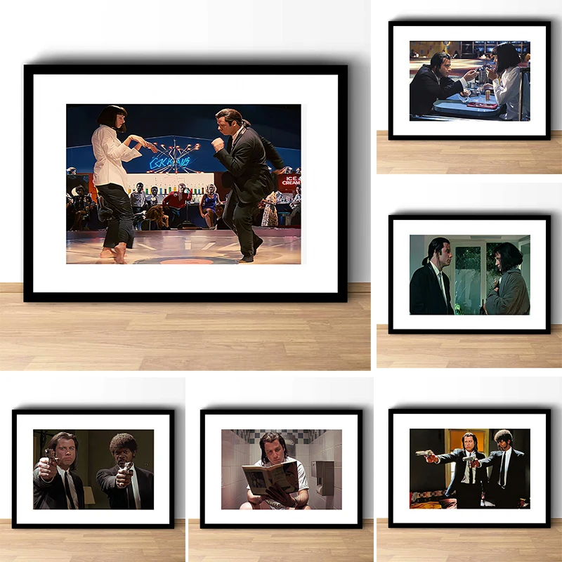 Classic-movie-scene-poster-Pulp-Fiction-Vincent-Vega-And-Mia-Wallace ...