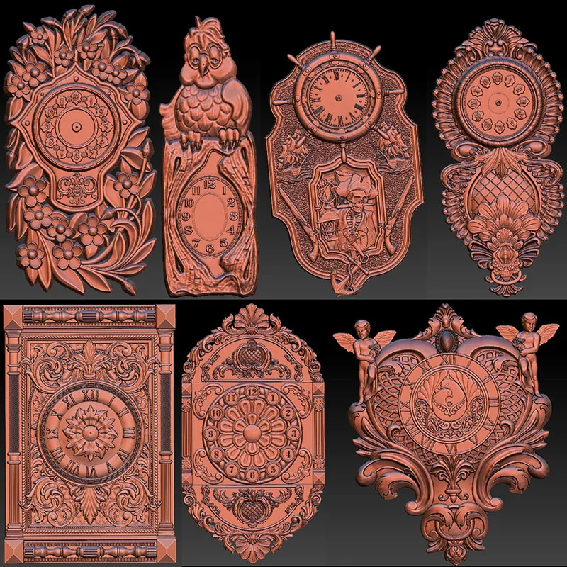 7Db Óra 3D Stl Modell A Cnc Útválasztó Metszőgép -Faragógép -Segélyek Artcam Aspire – FIXO.hu