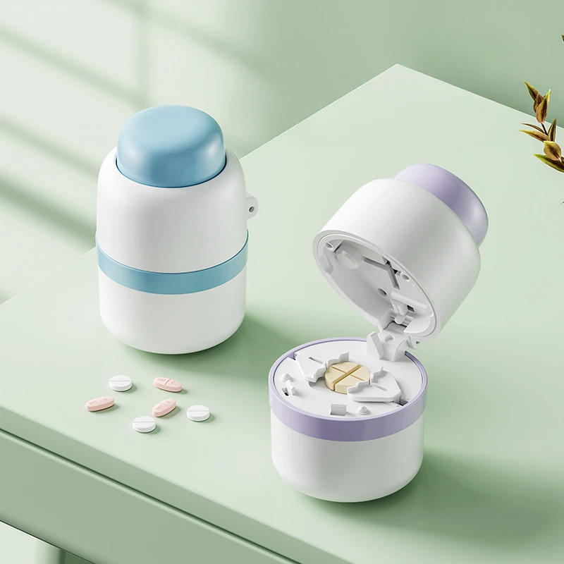 Portable-2-in-1-Pill-Box-with-Pill-Cutter-for-Cutting-Small-Pills-or ...