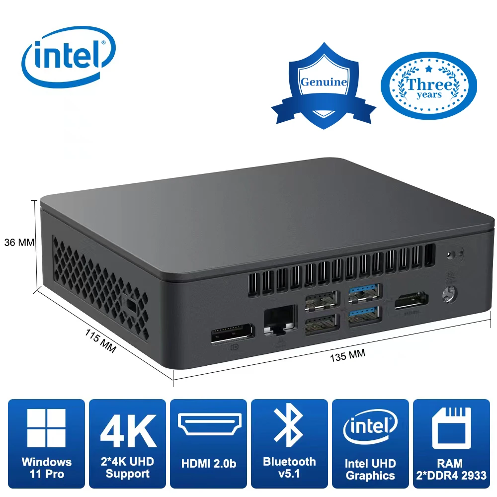 Intel nuc 11 atlas mini pc/htpc intel®Celeron®N5105 uhd gráficos ...