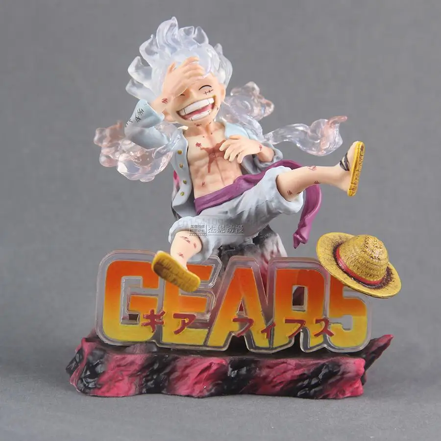 One Piece Luffy Gear 5 Anime Figure Sun God Nikka PVC | One piece ...