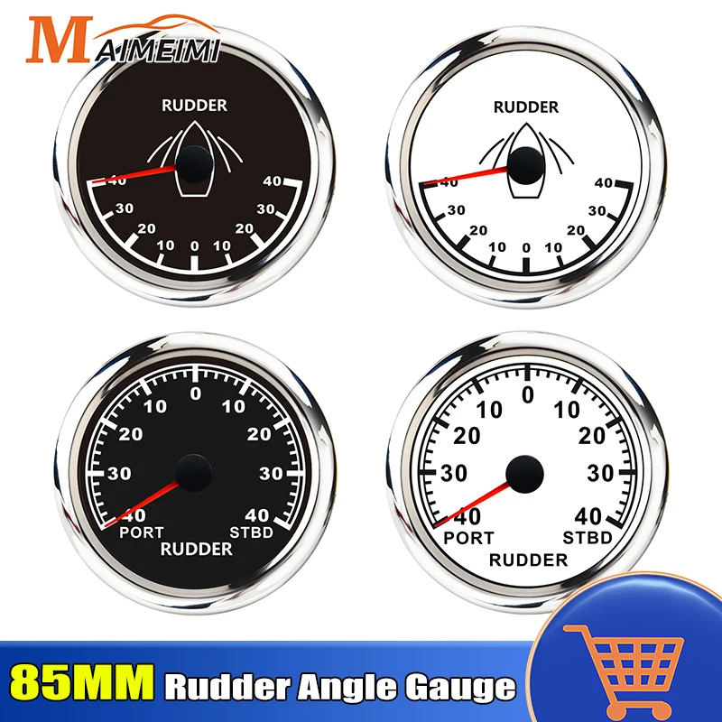 85mm-Boat-Rudder-Angle-Indicator-0-190-ohm-Marine-Rudder-Angle-Sensor ...