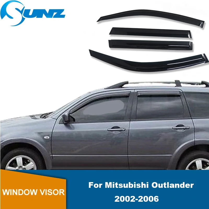 Window Deflector Visor For Mitsubishi Outlander 2002 2003 2004 2005 ...