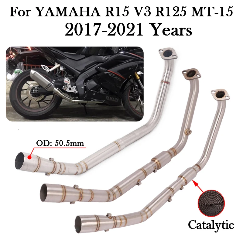 Motorcycle Exhaust Pipe Mt15 Yamaha | Yamaha Yzf R125 Exhaust System ...