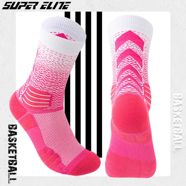 Pink Nike Elite Basketball Socks