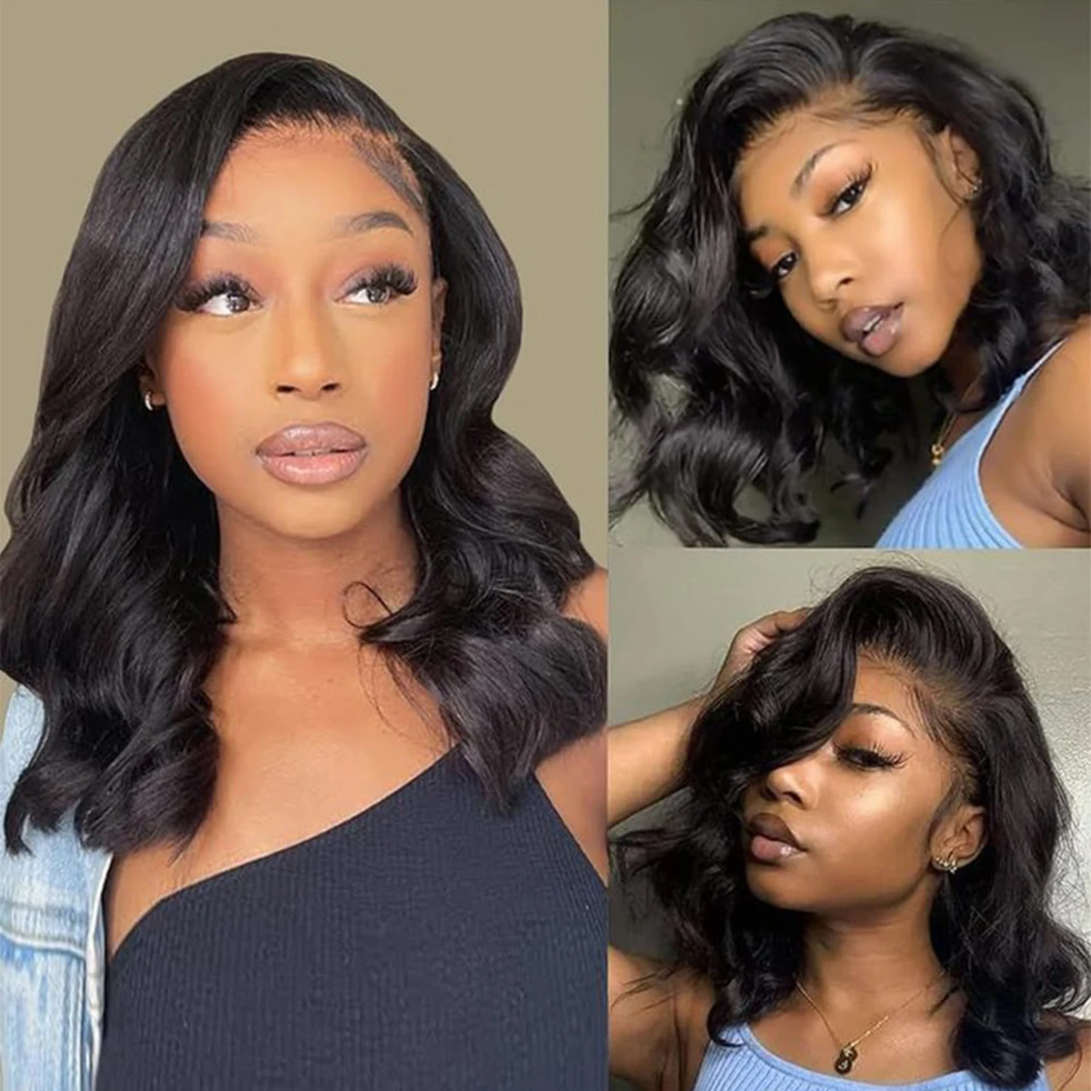 Body-Wave-Bob-Wig-13-4-Lace-Front-Human-Hair-Wigs-For-Women-Brazilian ...