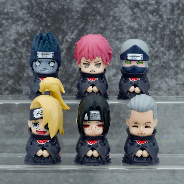 6Pcs/set Naruto Amine figure Shippuden Action Figures Q Version Cute ...