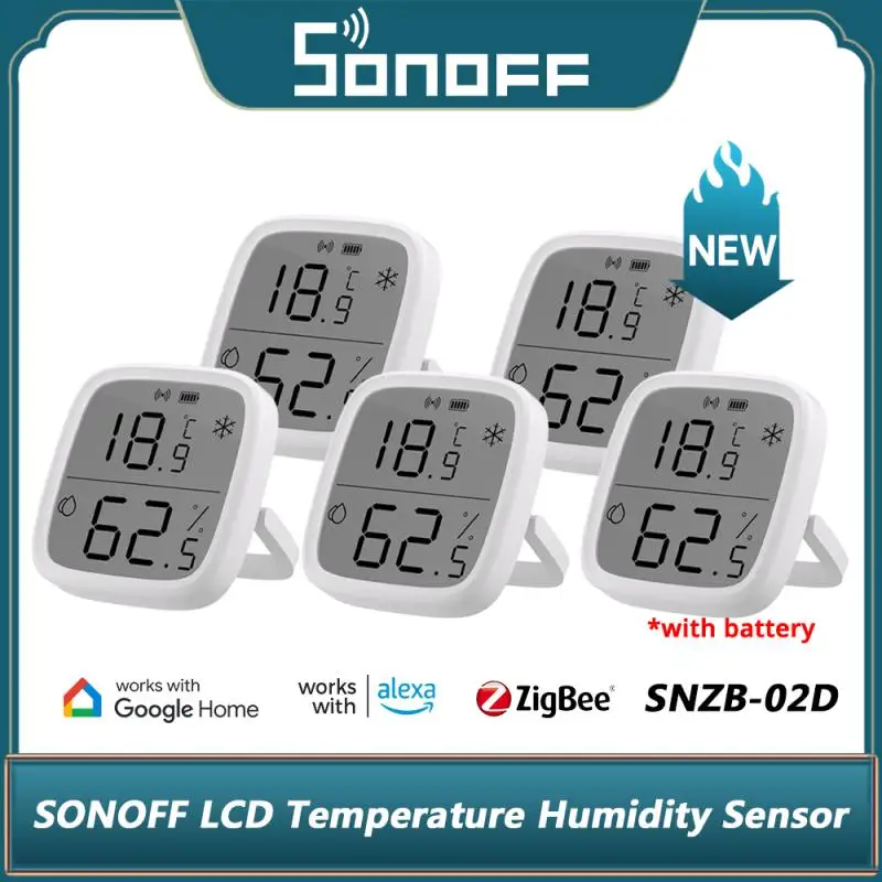 SONOFF-SNZB-02D-Zigbee-Smart-LCD-Temperature-Humidity-Sensor-Smart-Home ...