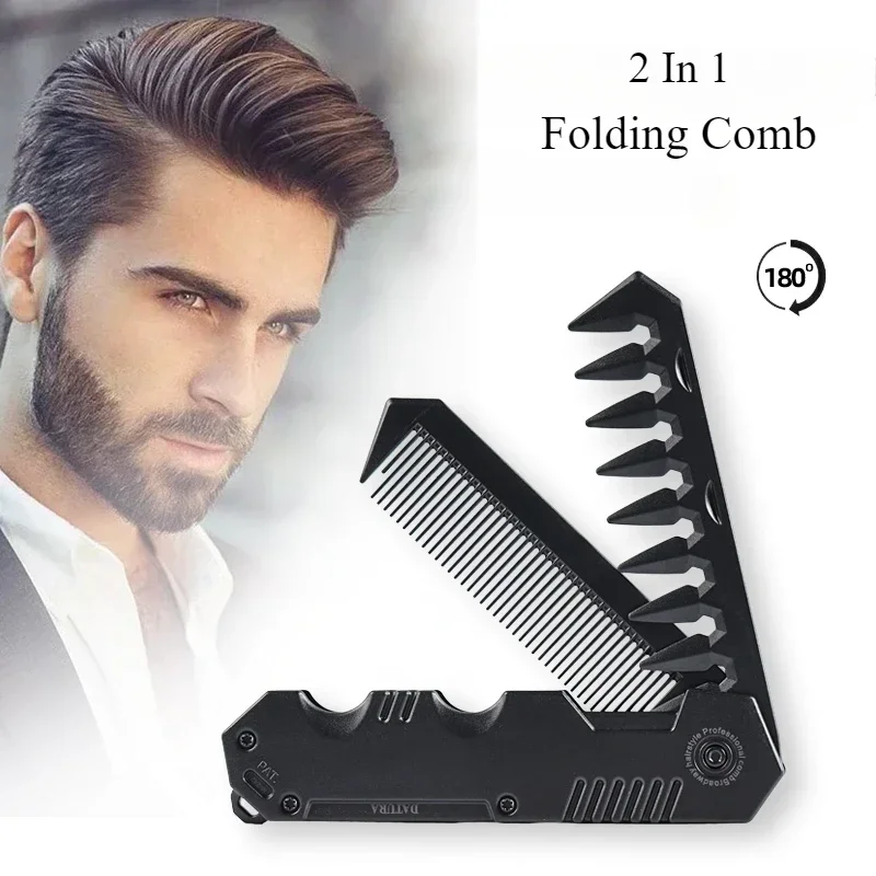 Multifuncional Pocket Folding Combs Plastic Wide Tooth Oil Head Comb ...
