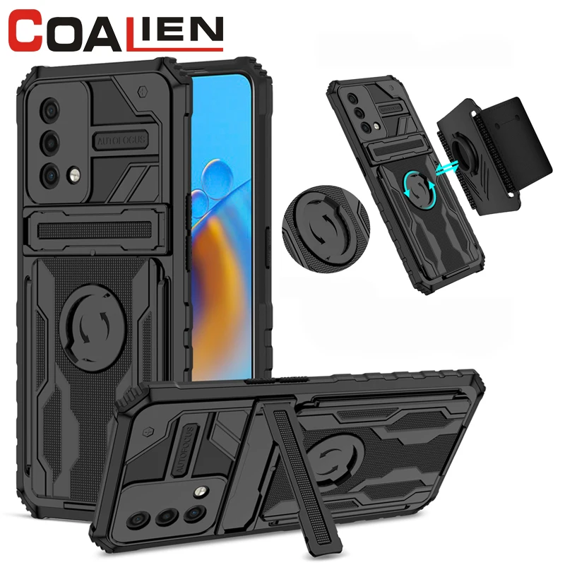 COALIEN-Shockproof-Armor-Phone-Case-For-OPPO-F9-Luxury-Wristband ...