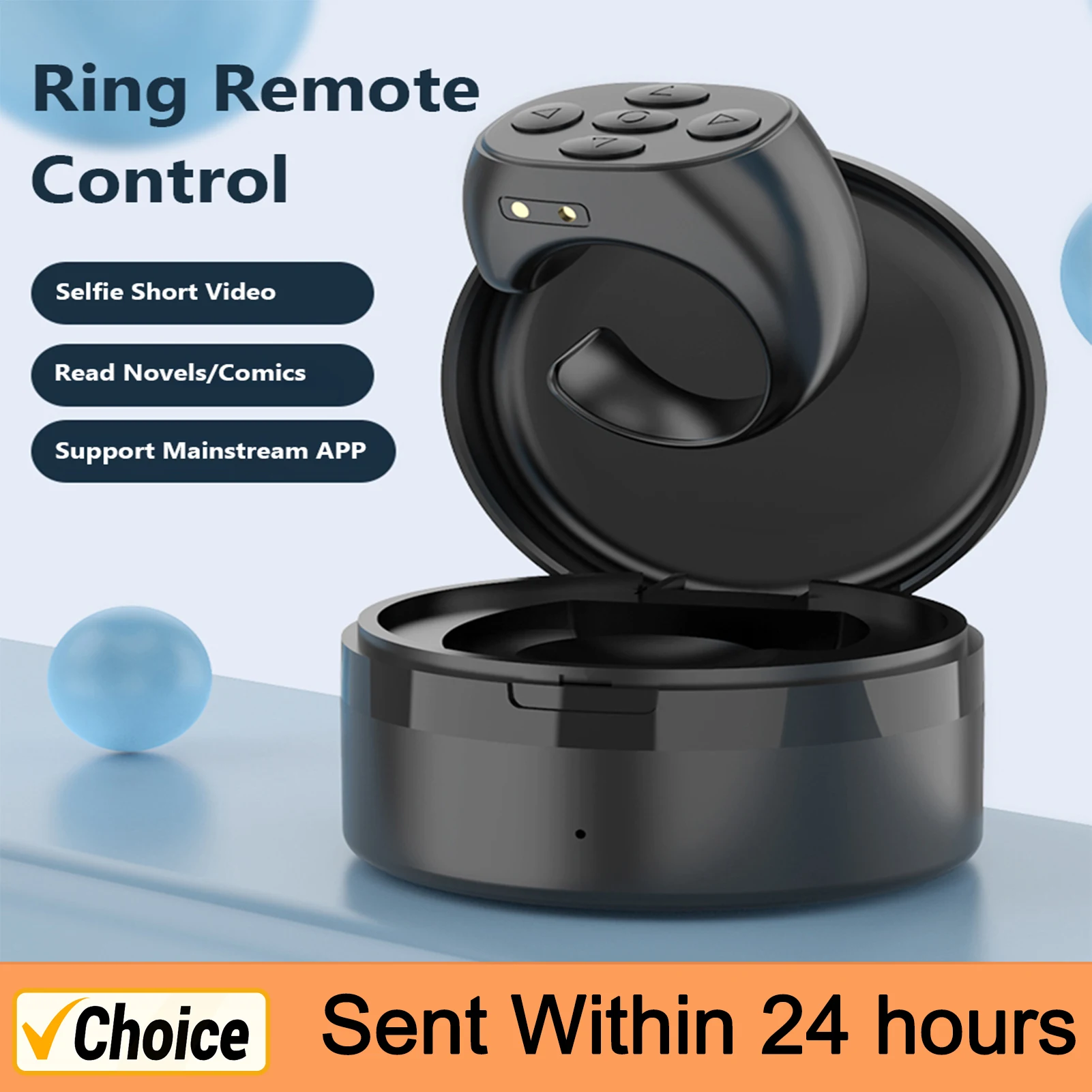 Fingertip-Remote-Control-Ring-For-Tik-Tok-Bluetooth-Buttons-Portable ...