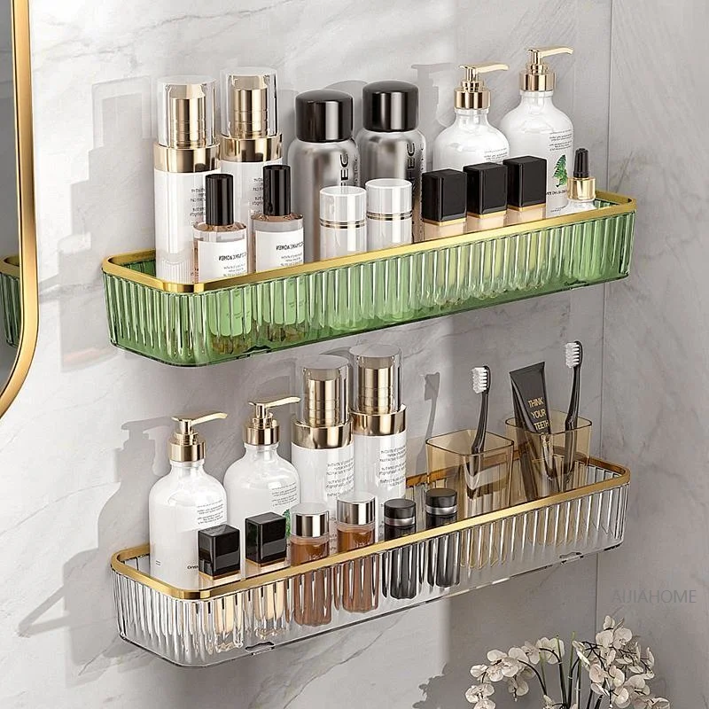 Bathroom-Rack-Shelf-Wall-mounted-Strong-Acrylic-Toilet-Adhesive ...