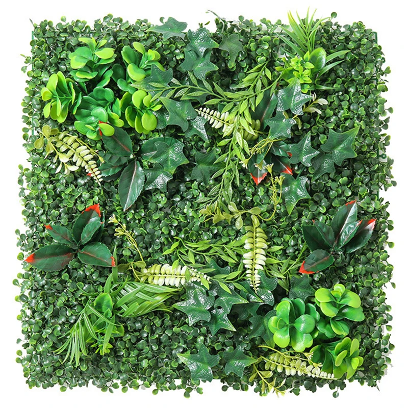 50x50cm 3d falso planta artificial parede de plástico gramado grama ...