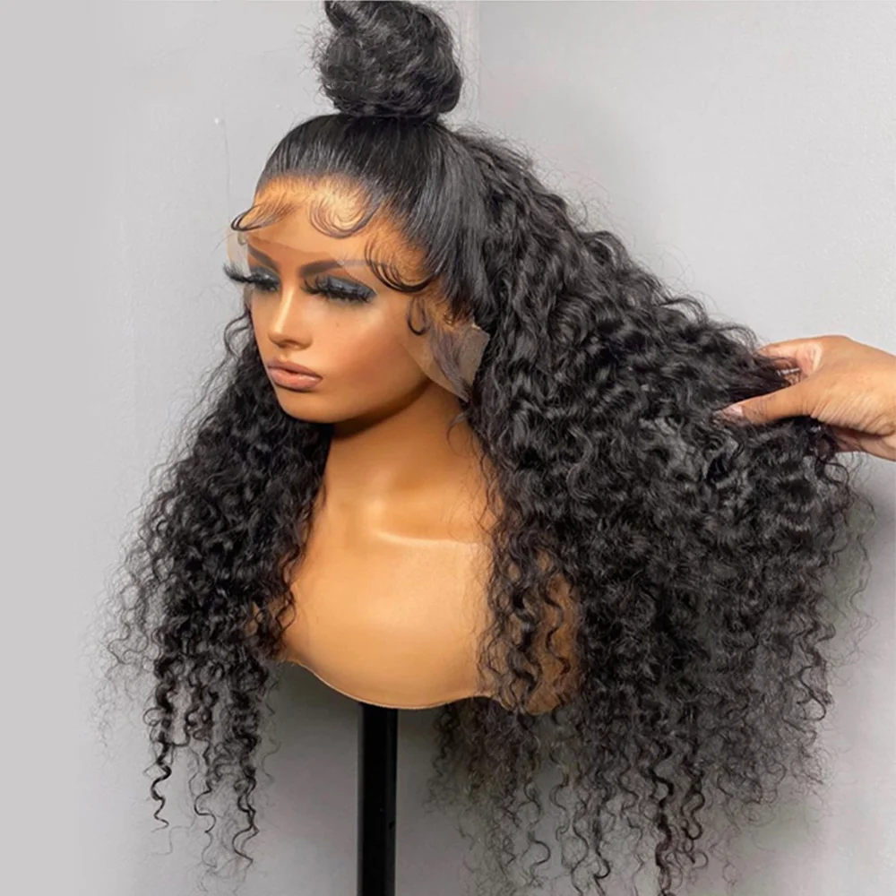 30 32 40 Inch Loose Deep Wave 200 Density 360 Lace Frontal Human Hair ...