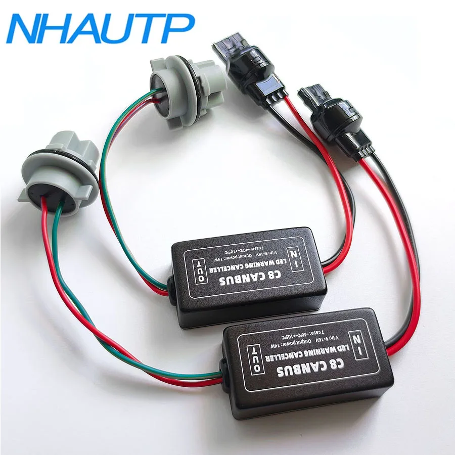 NHAUTP 1 Pair Upgrade 14W T20 7440 W21W LED Decoder Canbus Load ...