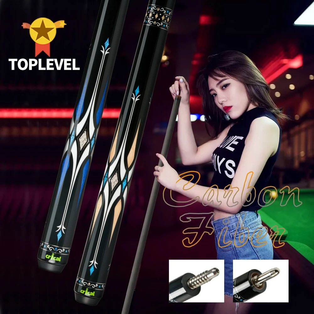 Professional-Billiard-Cue-with-Radial-Pin-Joint-Technology-Carbon-Fiber ...