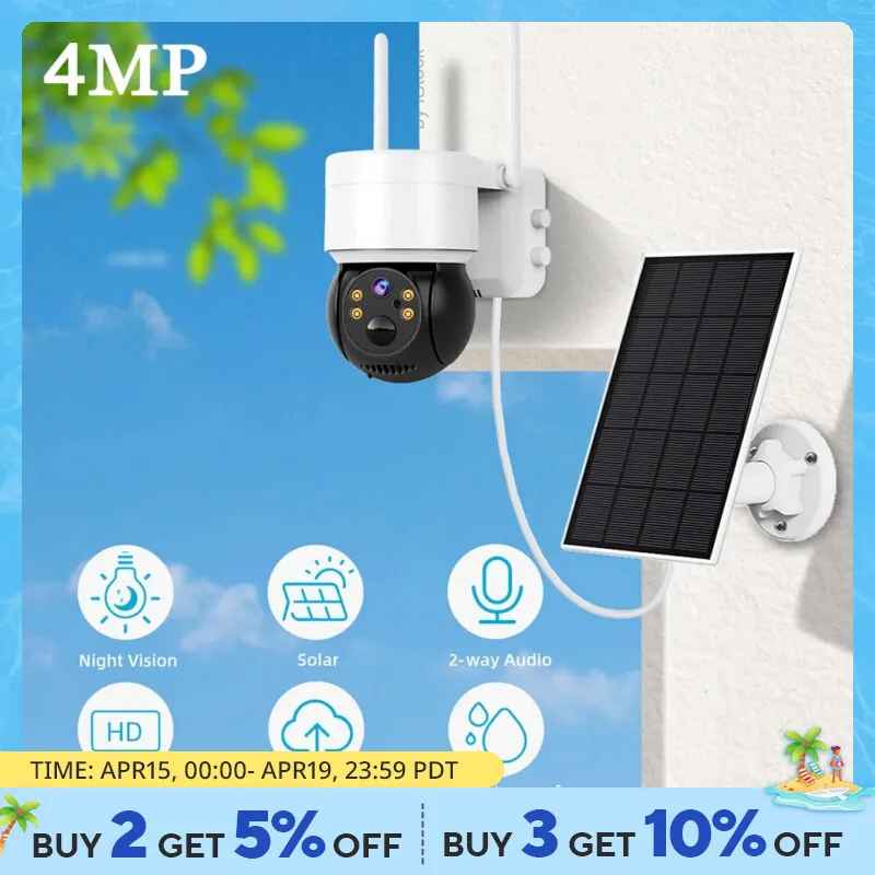 Solar-Camera-WIFI-Outdoor-4MP-HD-Wireless-Security-CCTV-Waterproof ...