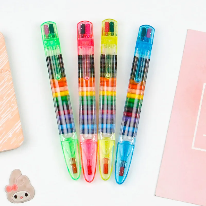 1pcs 20 Colors Replaced Crayon Multi color Kids Painting Pen Student ...