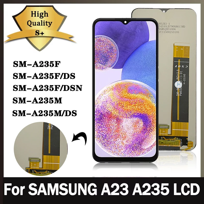 AAA+ Quality For Samsung A23 A235 SM-A235F/DS LCD A235M LCD Display ...