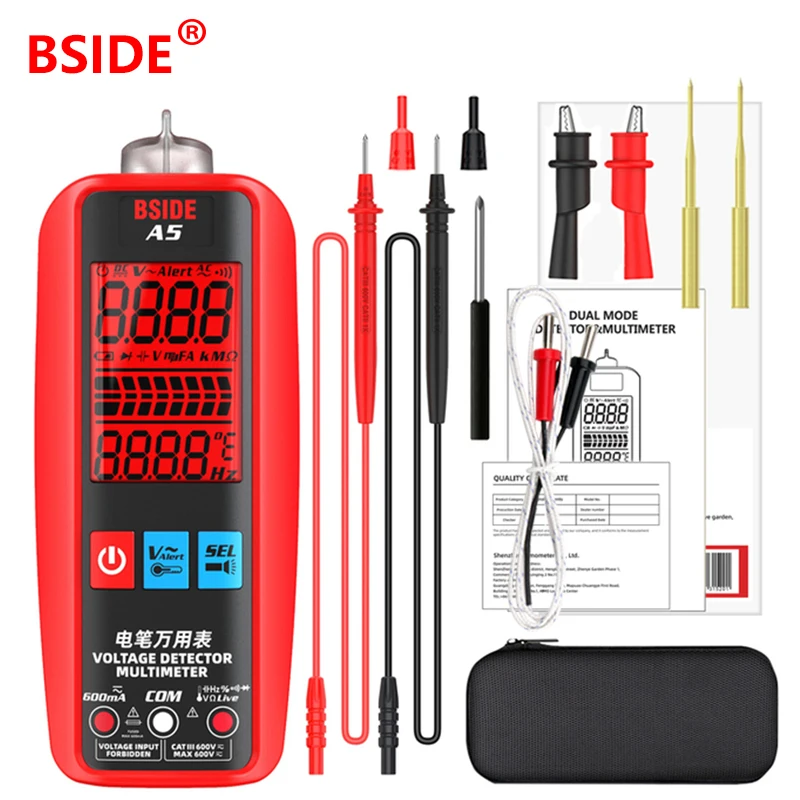 BSIDE-A5-New-Smart-Multimeter-Digital-6000-Counts-True-RMS-AC-DC ...