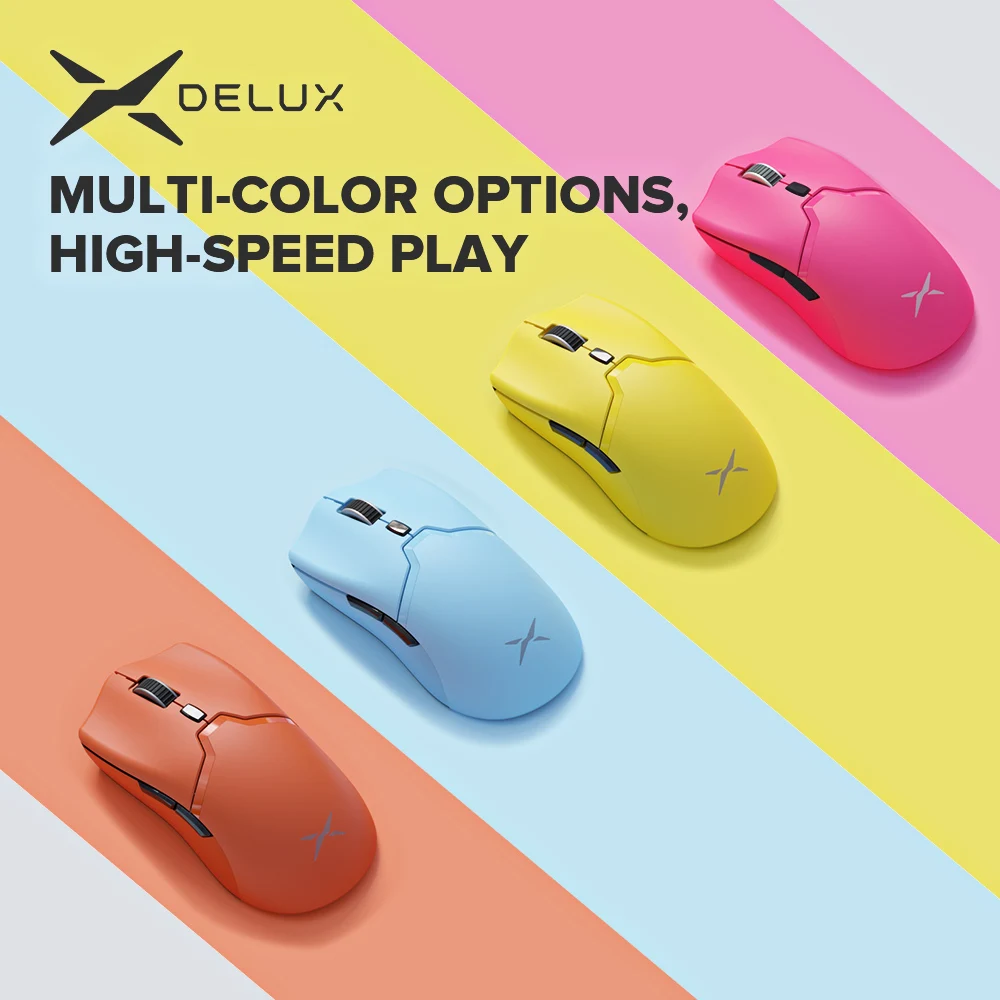 Delux-rat-n-inal-mbrico-M800PRO-PAW3395-para-videojuegos-Mouse-con-Bluetooth-receptor-Nano ...