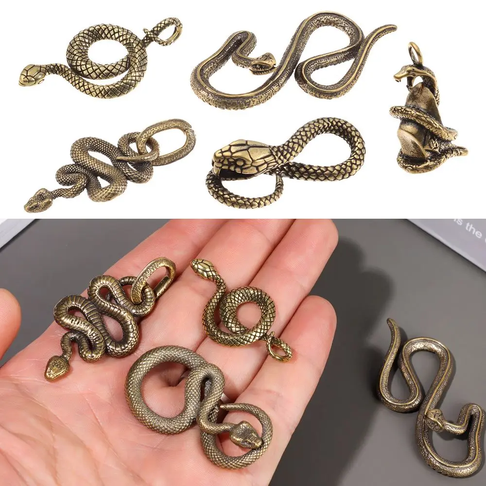 8-Styles-Brass-Metal-Handmade-Multitool-Key-Ring-Tool-Snake-Shape ...