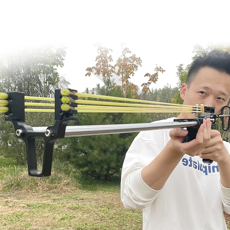 New Type Slingshot Rifle Can Telescopic Mini 50-96 CM Power Newest ...