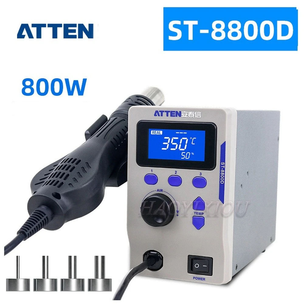 ATTEN ST 8800D heat gun adjustable temperature and air volume anti ...