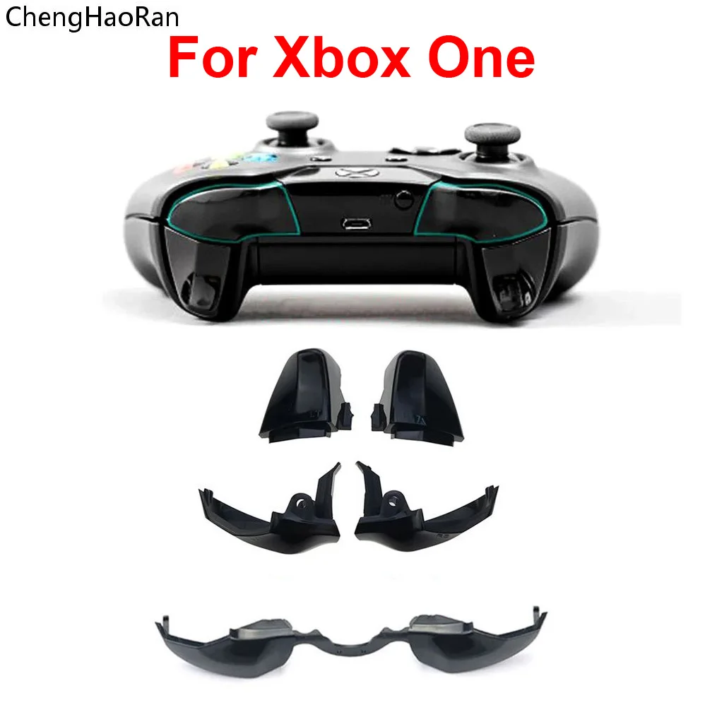 1x-Solid-Black-Button-Set-RT-LT-RB-LB-Strip-Para-Xbox-One-Controller ...