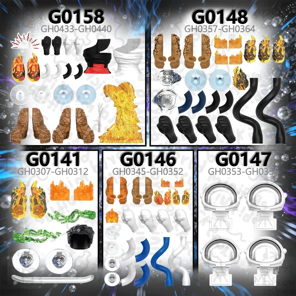G0158 G0148 G0147 G0146 G0141 Heroes 4 Action Figures Accessaries ...