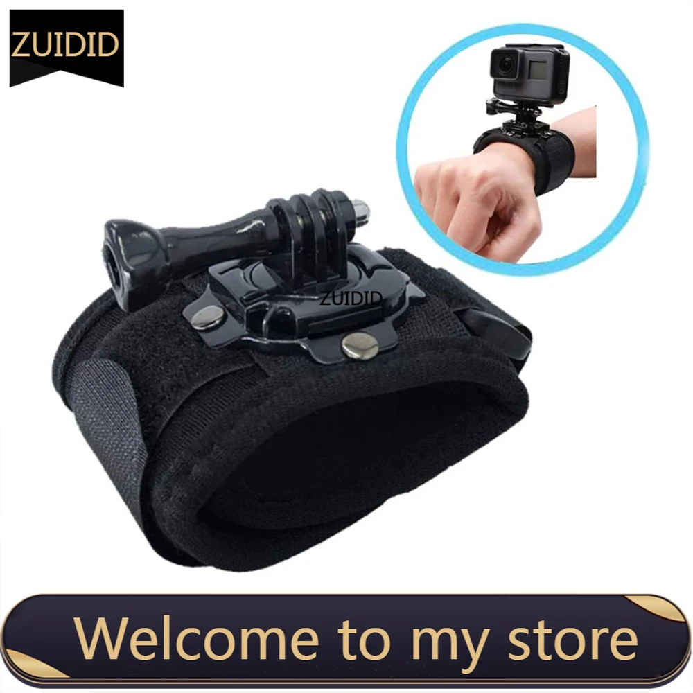 360-Degrees-Rotation-Gopro-Wrist-Strap-Arm-Strap-Mount-Wrist-Band-for ...