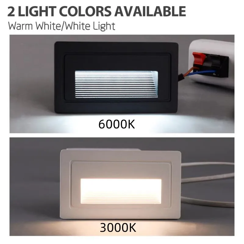Waterproof-IP65-LED-Wall-lamp-3W-Step-Light-Recessed-Indoor-Outdoor ...