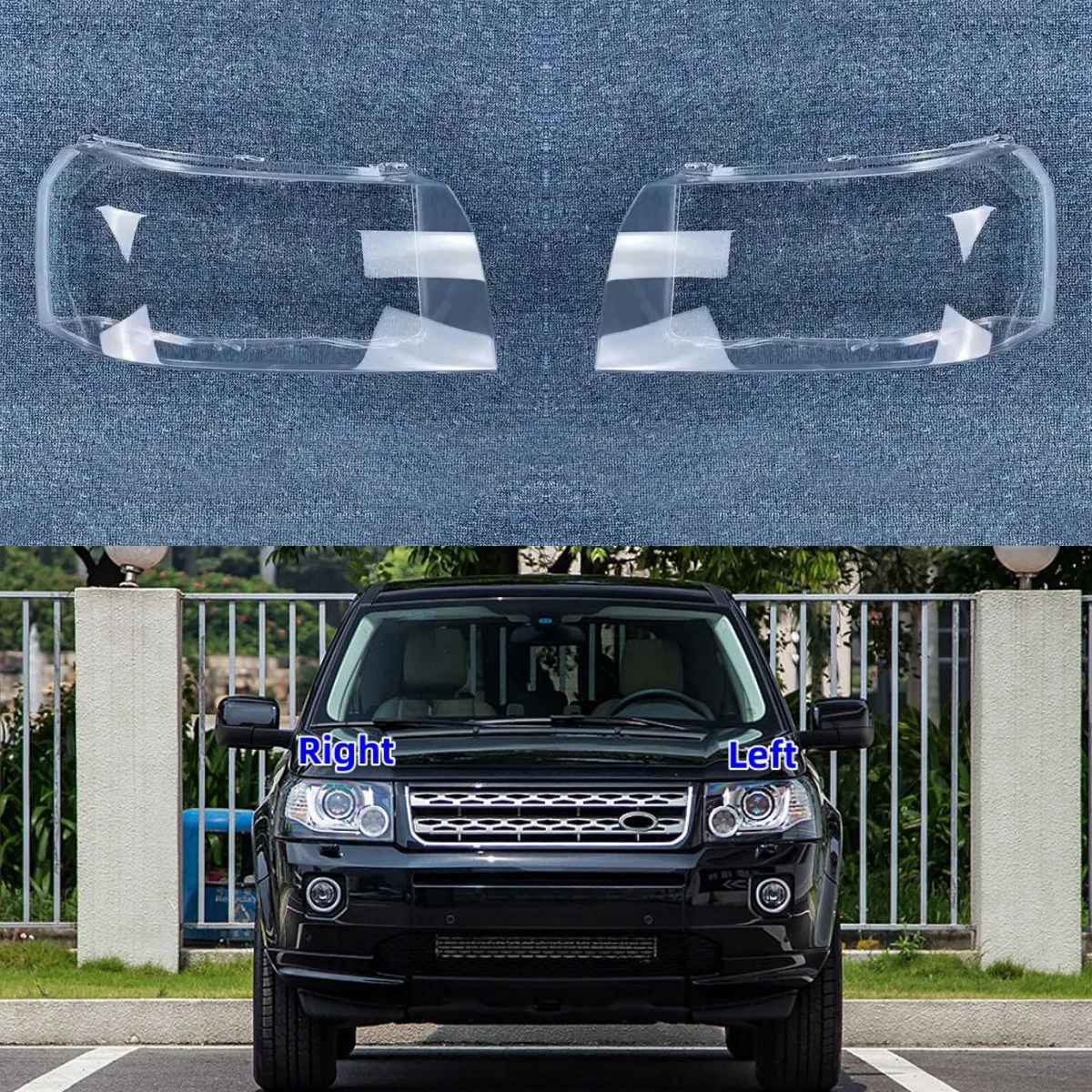 For Land Rover Freelander 2 2013 2014 2015 Car Front Glass Lens Caps ...