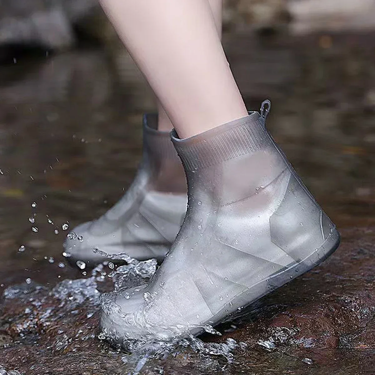 One-Size-Waterproof-latex-Shoe-Covers-Reusable-Non-Slip-Wear-Resistant ...
