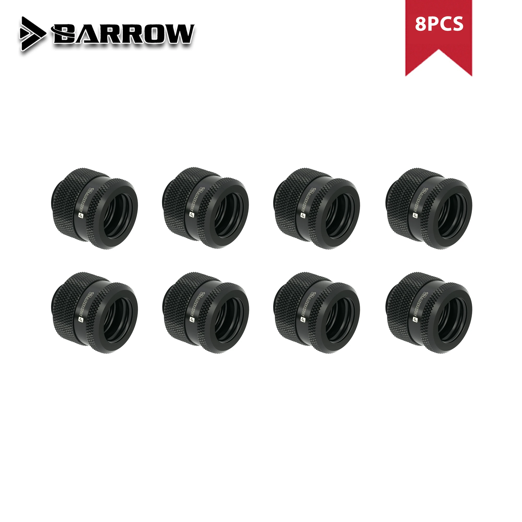 Barrow 8pcs, Hard Pipe Compression Fitting, G1/4'' Od12mm 14mm 16mm ...