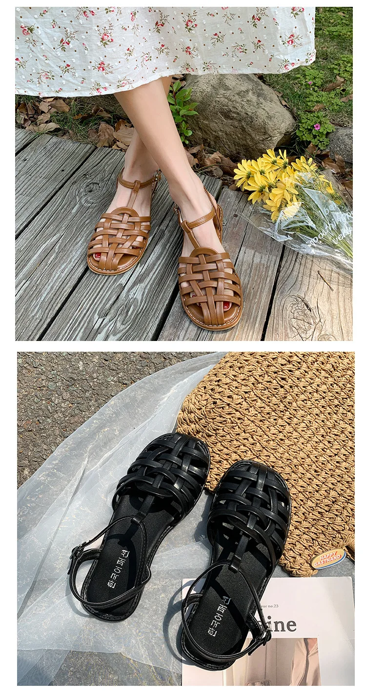 Женские сандалии, летние тапочки в римском стиле, женские сандалии ...