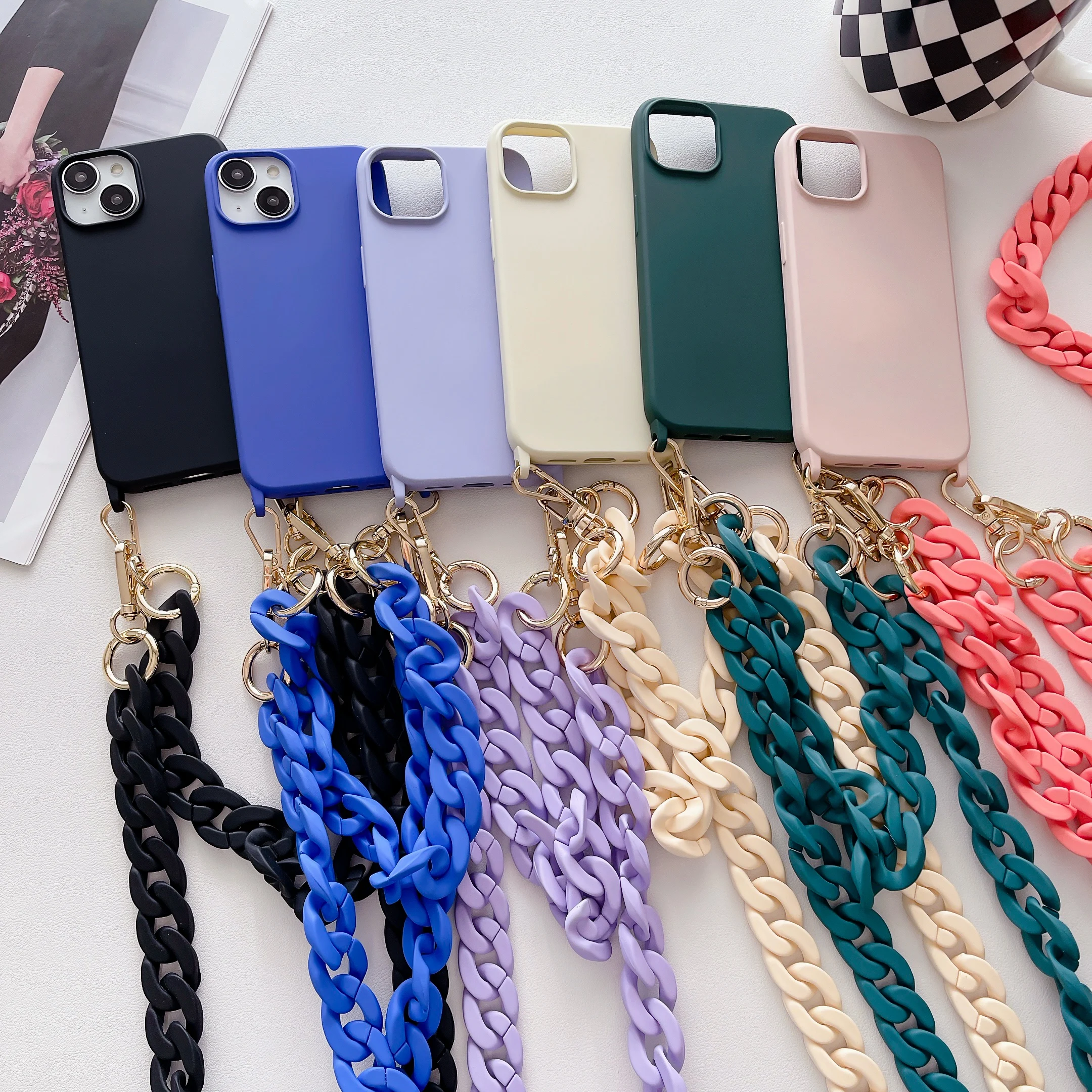 120cm-Bevel-Design-Phone-Strap-Colorful-Portable-Acrylic-Cell-For ...