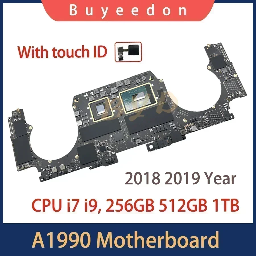 Original A1990 Motherboard With Touch ID For MacBook Pro Retina 15 ...